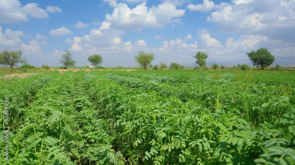 Growing Pigeon Pea and Toor Dal Trees for Green Peas in Agriculture ...