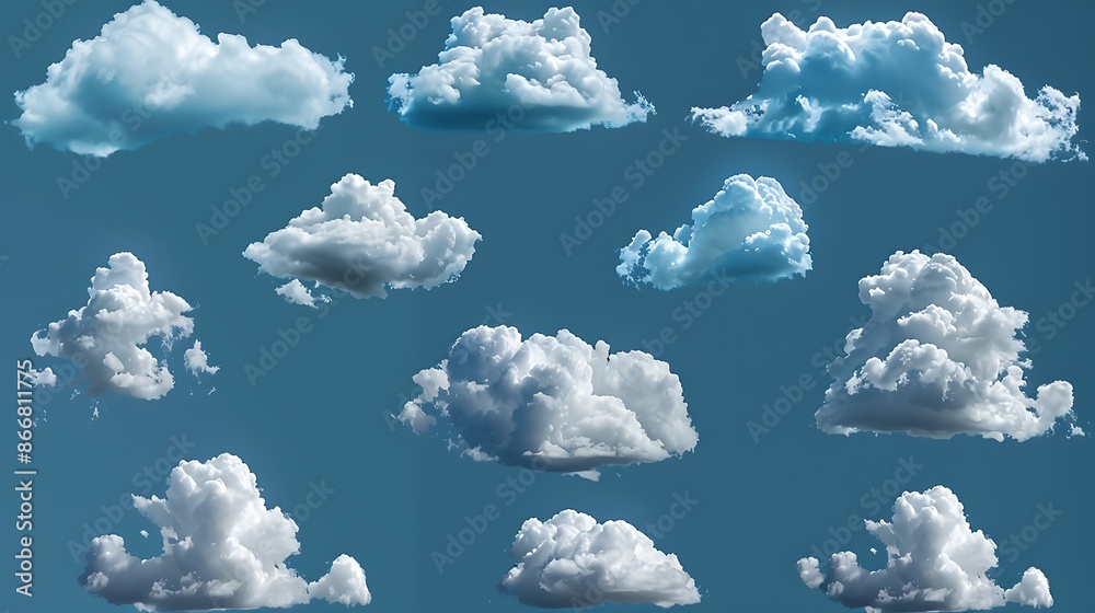 Comparative chart of the different types of clouds including cirrus ...
