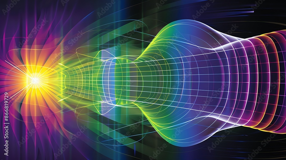 Educational diagram explaining the relationship between wavelength ...