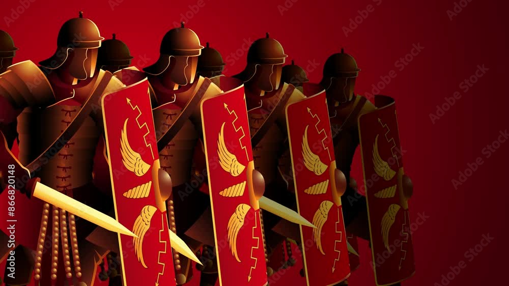 Step into history with this motion graphic, showcasing ancient Roman ...