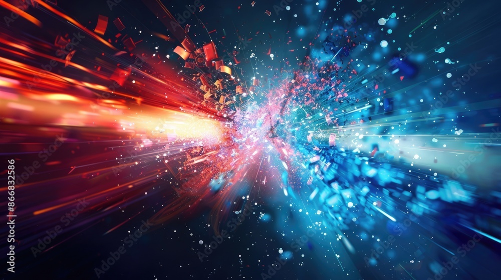 Two powerful forces collide in a dazzling display of energy. The ...
