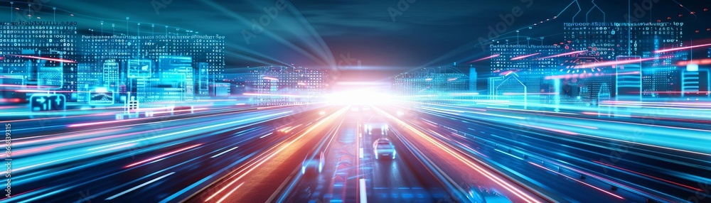 A digital dashboard displaying realtime traffic insights and predictive ... A digital dashboard displaying realtime traffic insights and predictive ...