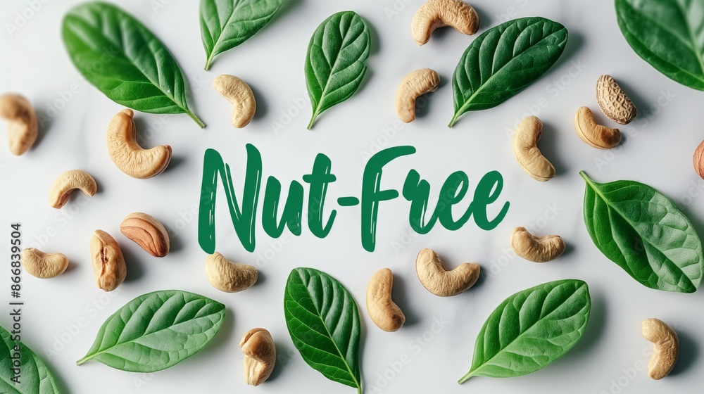 Elegant and minimalistic design showcasing the abbreviation “Nut-Free ...