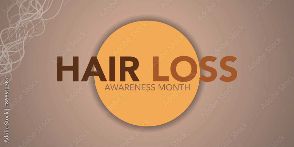 Hair Loss awareness month. background, banner, card, poster, template ...