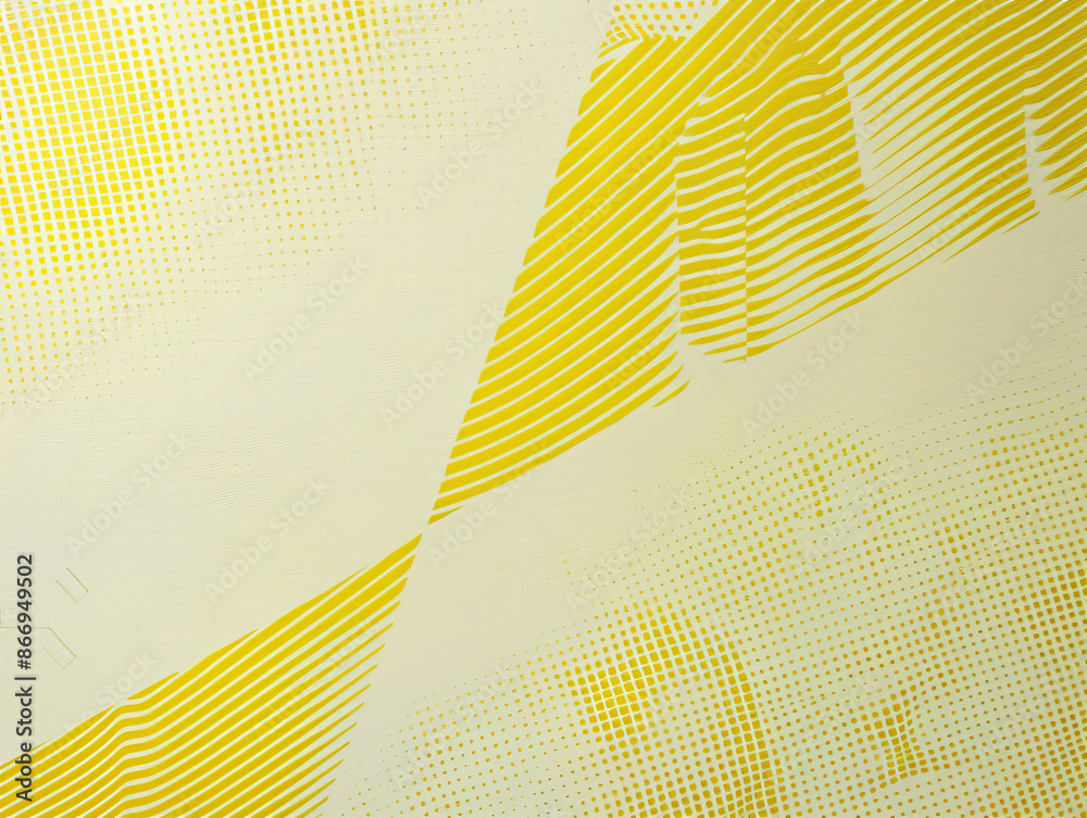 Simple and clear halftone print continuous-tone image with abstract ...