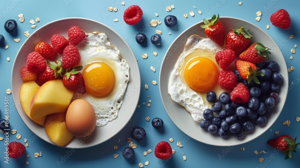 Infographic comparing the calorie content of a traditional breakfast ...