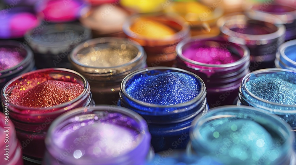 Eco-friendly shimmering paints provide vibrant colors that are safe for ...