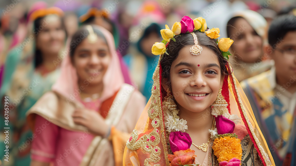 Indian Street Parade - Participants in an Indian Independence Day ...