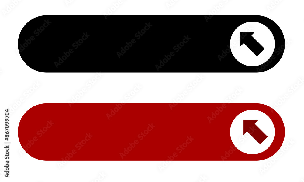 buttons for web vector. Click here button with arrow pointer clicks ...