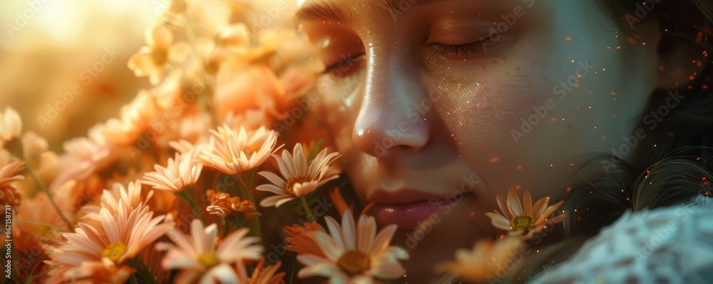 Person receiving support and encouragement from friends and family ...