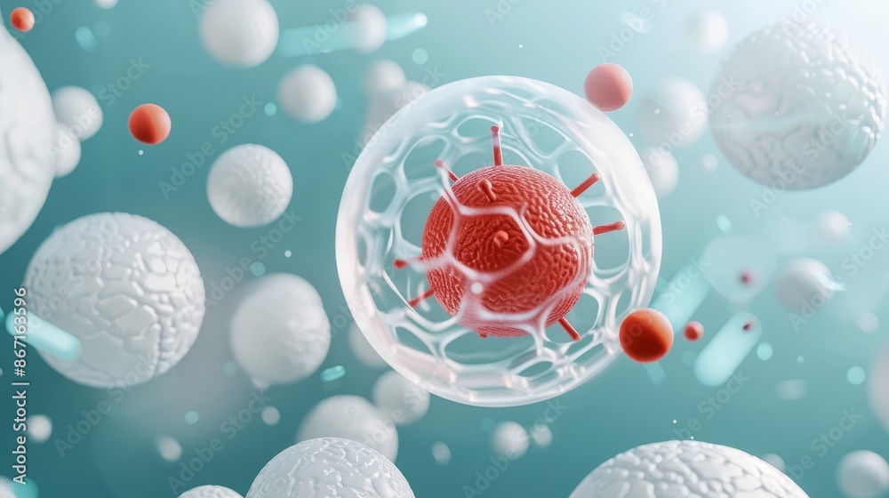 Cellular biology diagram depicting diffusion, osmosis, and active ...