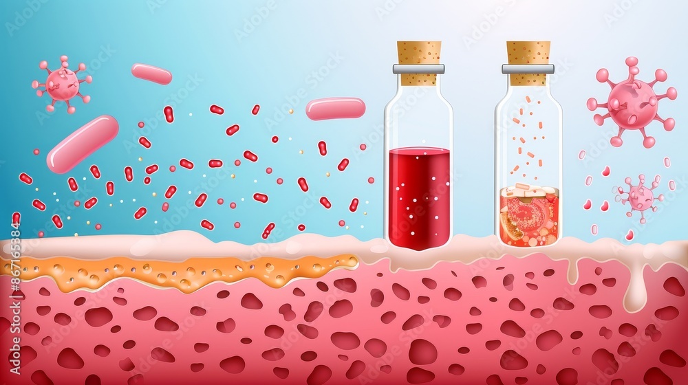 Fermentation process with detailed glycolysis, pyruvate conversion to ...