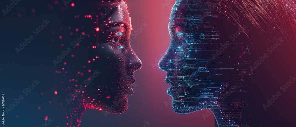 AI transforming text into speech with cloned voices for advertisements ... AI transforming text into speech with cloned voices for advertisements ...