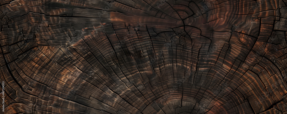 Seamless wood tree stump tile background. Round cut down tree with ...
