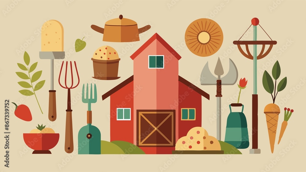 farm, collectible, hand-painted, Rustic farm-themed art featuring hand ...