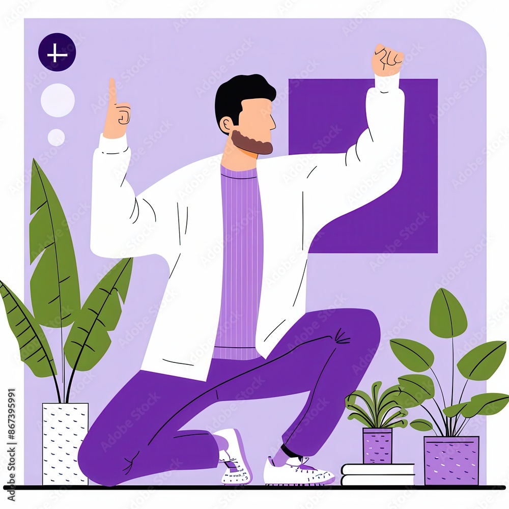 Virtual fitness coach app with video tutorials and workout plans, figma art, health guidance ...