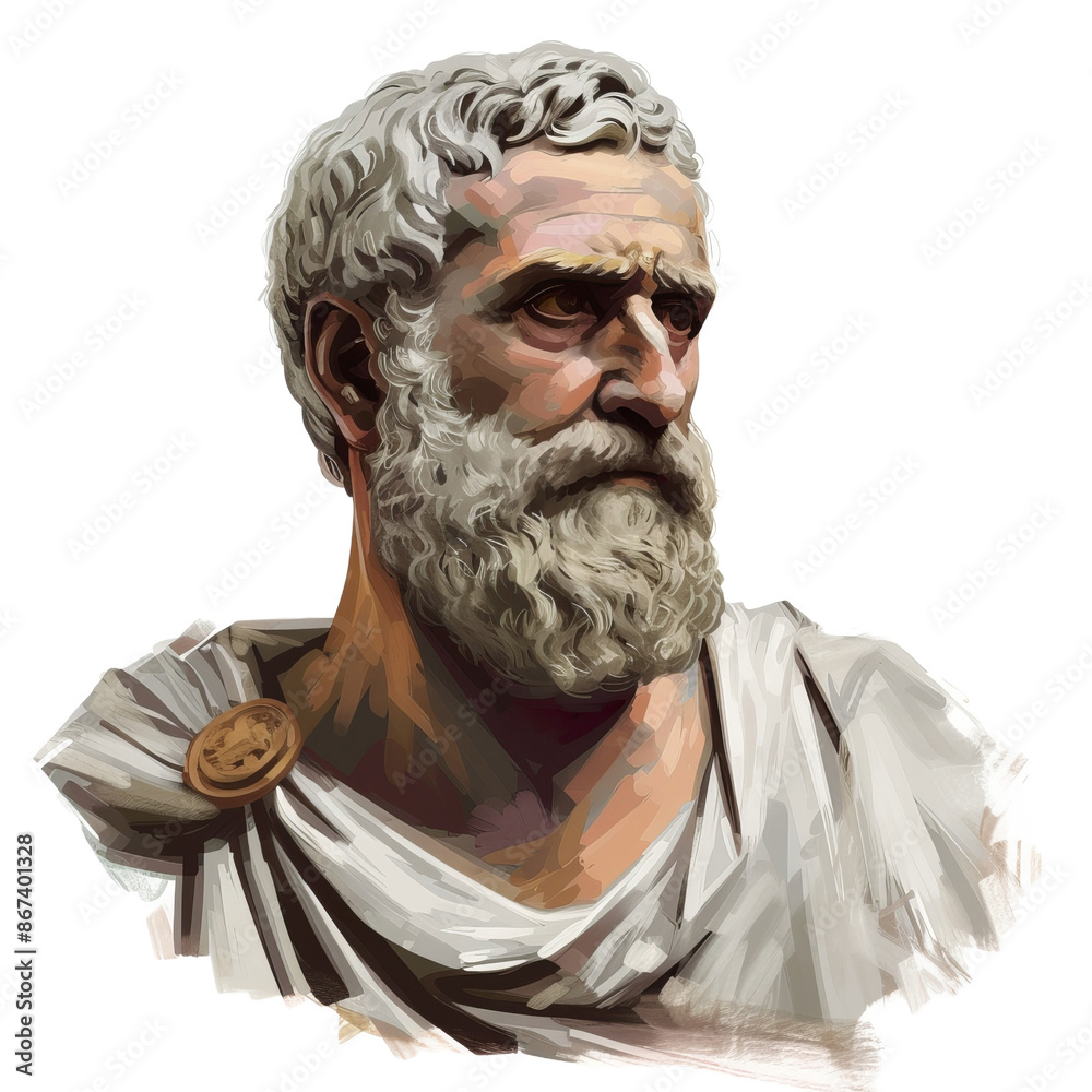 Transparent PNG of Anaximenes of Miletus - Iconic Ancient Greek ...