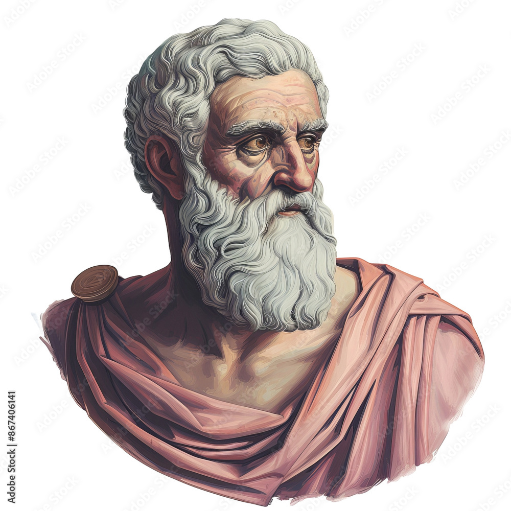 Transparent PNG of Anaxagoras, the Ancient Greek Thinker: Scholar of ...