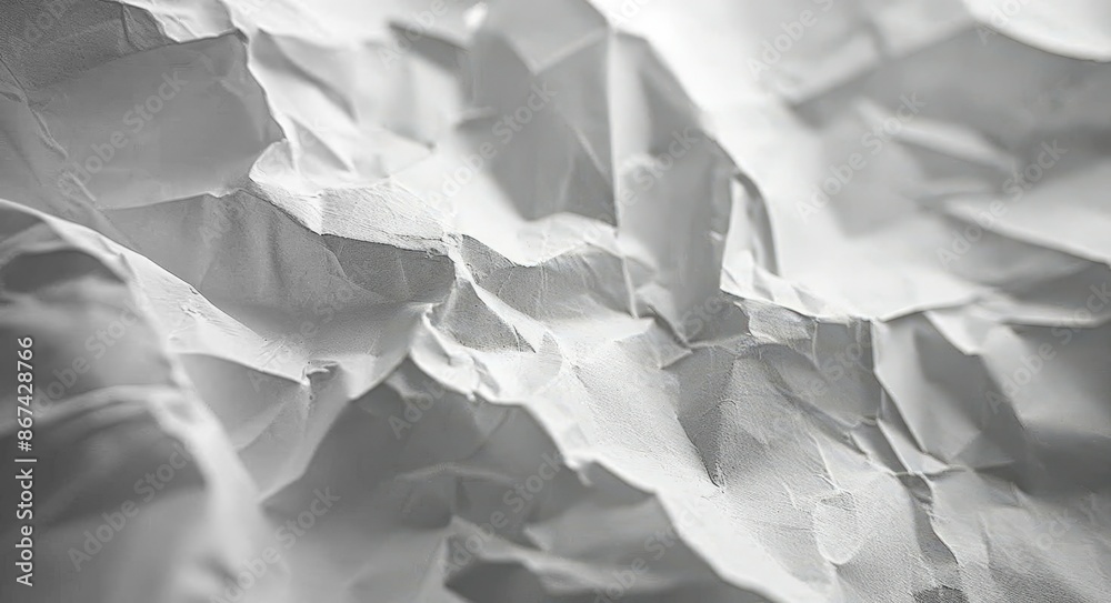 Crumpled Paper Texture: Close-up of torn paper sheets Stock ...