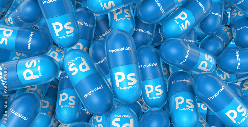 Photoshop, 3D Pill Visual Design Concept - Adobe Social Media ...