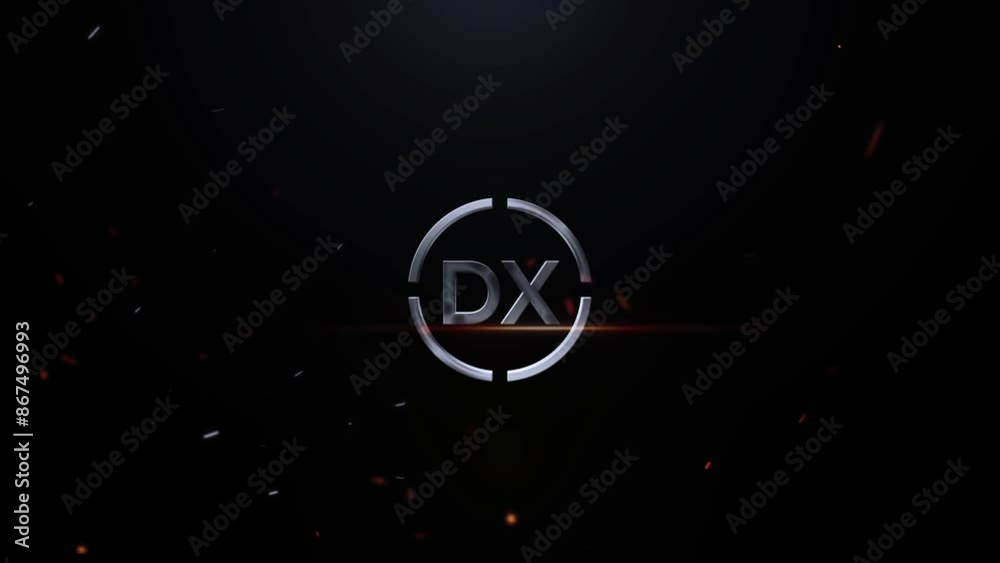 Typography DX Logo Animation, Cinematic Dx xd 3D Logo Letter Animation ...
