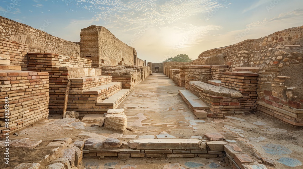 The ruins of ancient cities like Pompeii and Mohenjo-daro offer ...