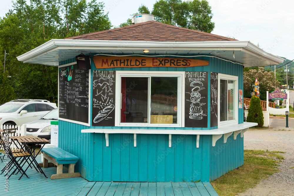 Tadoussac, Quebec, Canada, June 18, 2024 - The quaint Mathilde Express ...