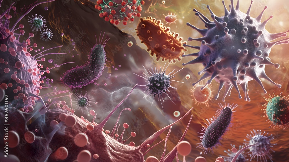 3. Illustrate the complexity of the immune system with a detailed image ...