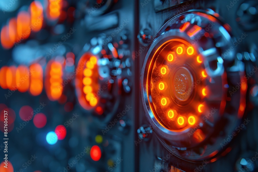 Clipart illustration of Computer Tower Powering Up Close-up of a ...