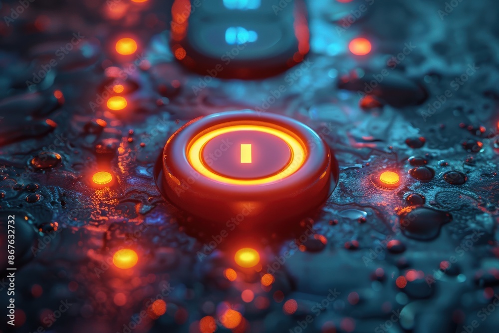 Clipart illustration of Powering Smart TV with Remote Pressing the ...