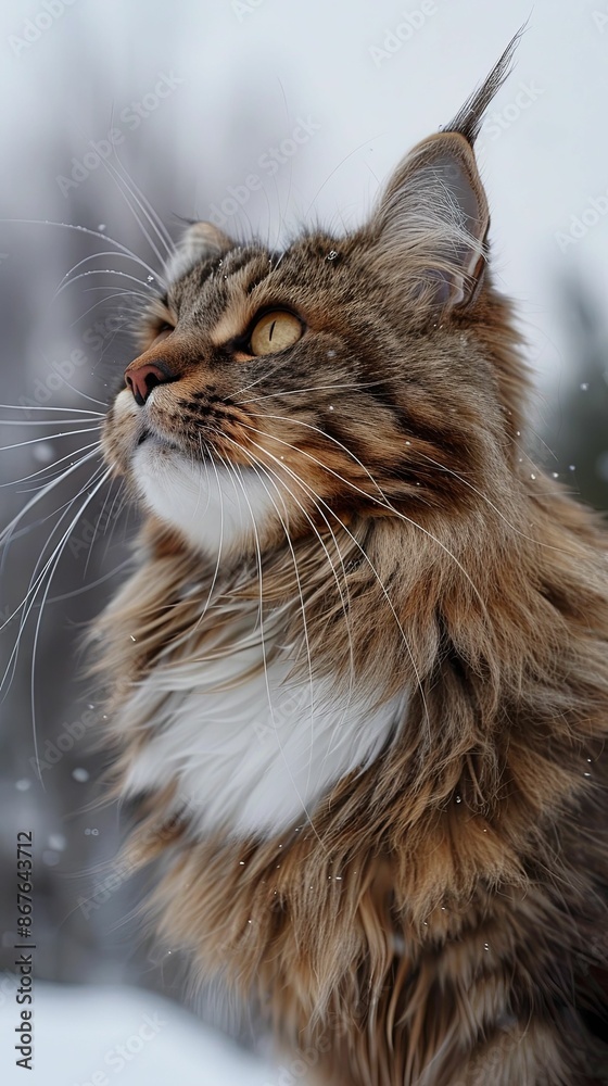 This striking scene captures the rugged beauty and resilience of the ...