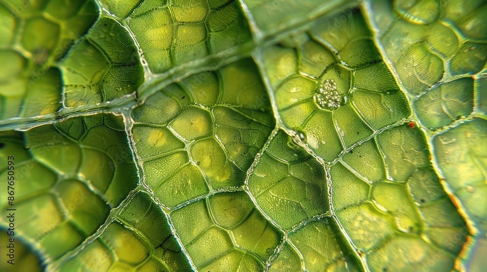 Fotka „Plant Leaf Stomata Analysis: High-resolution microscopy of leaf ...