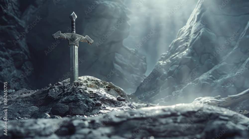 King Arthur's legendary sword, Excalibur, was embedded in a rock ...