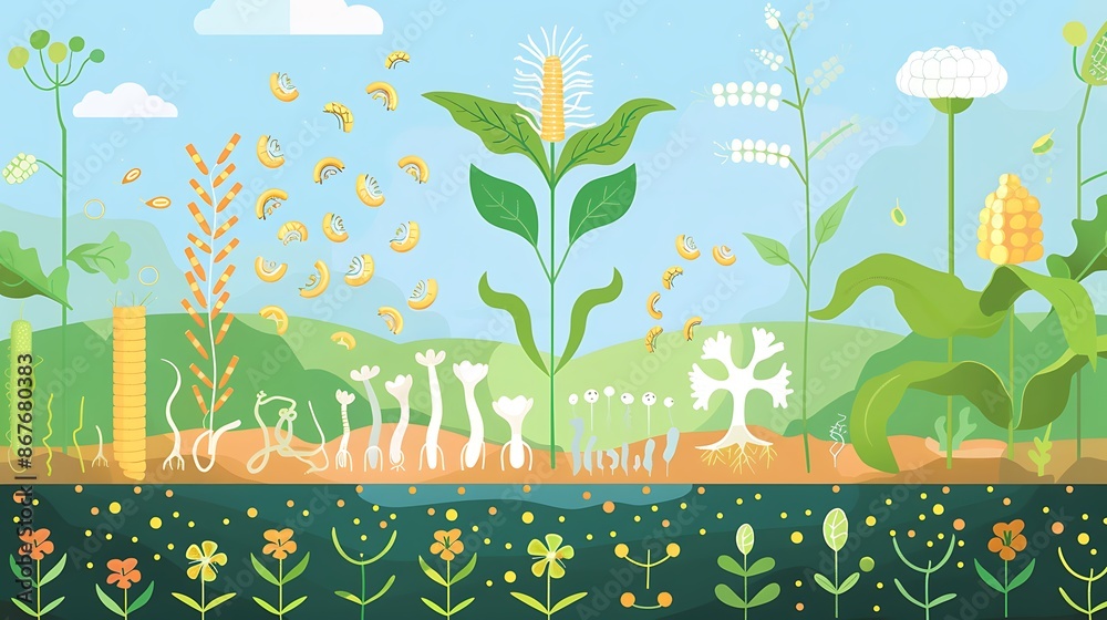 Infographic Photosynthesis in C4 Plants detailing the Calvin cycle ...