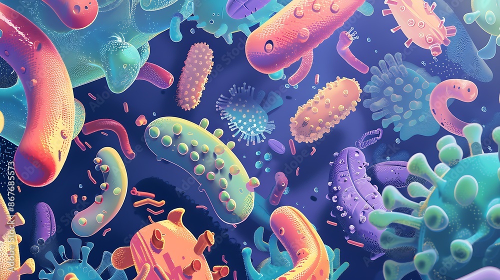 Visual aid on Bacterial Cell Structure illustrating features like cell ...