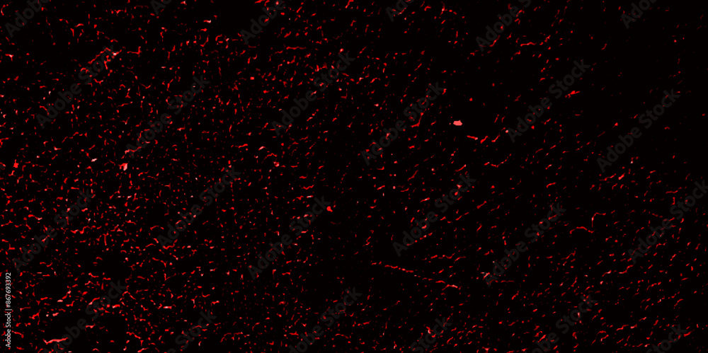 Abstract red and black texture of a grunge concrete wall with cracks ...
