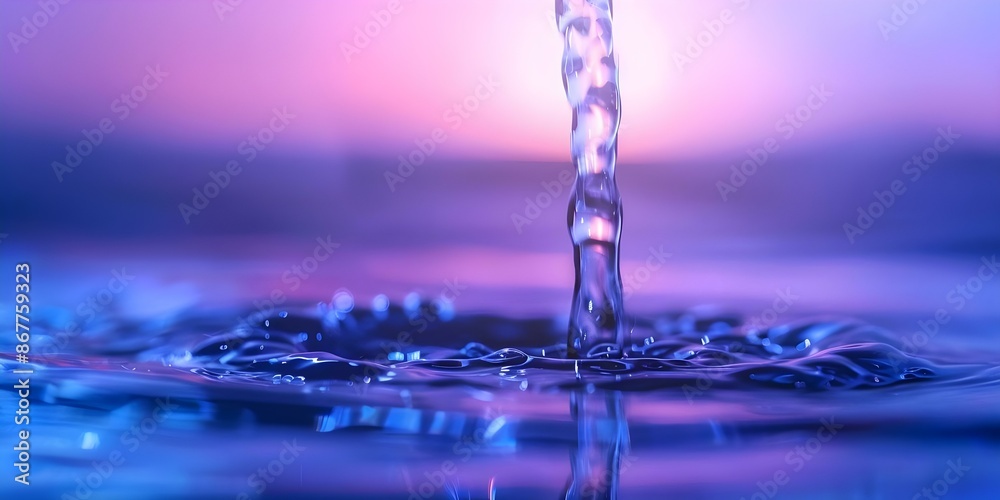 Health risks associated with contaminated well water. Concept ...