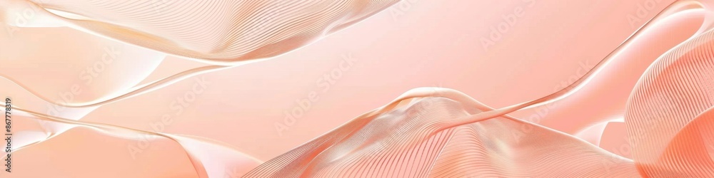 Bright peach minimalist tech background with subtle line elements ...