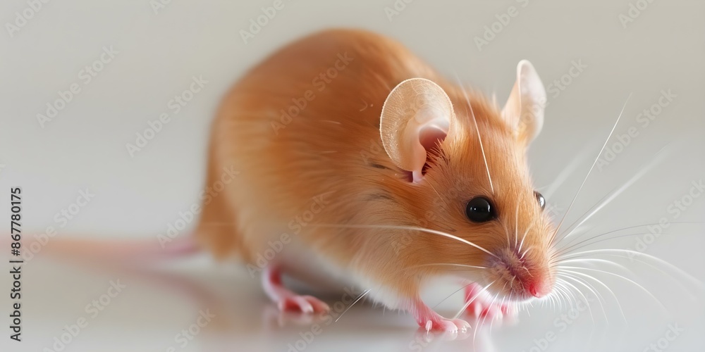 Close-up image of a mouse in a commercial kitchen, highlighting ...