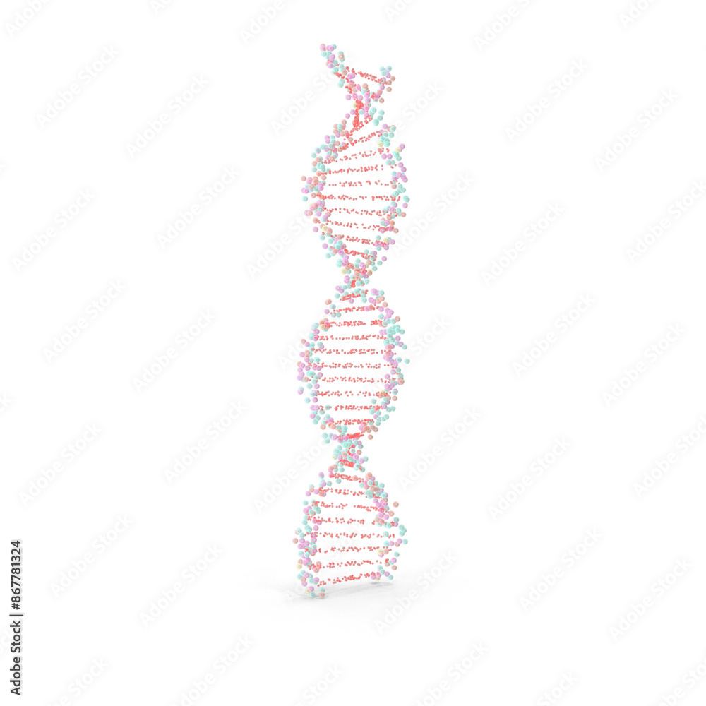 Realistic 3D DNA Model PNG Images | High-Quality DNA Modeling ...
