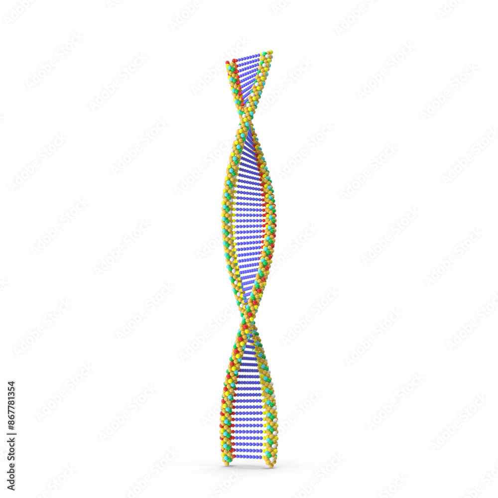 Realistic 3D DNA Model PNG Images | High-Quality DNA Modeling ...