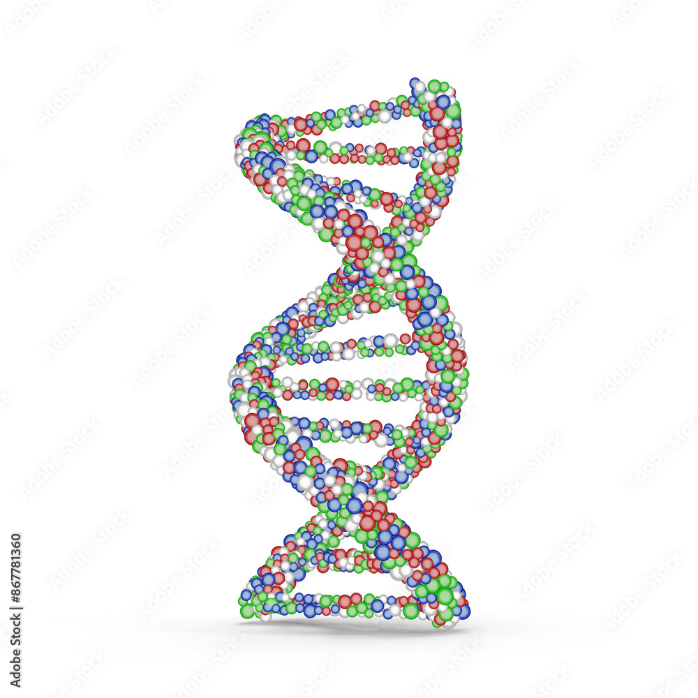 Realistic 3D DNA Model PNG Images | High-Quality DNA Modeling ...
