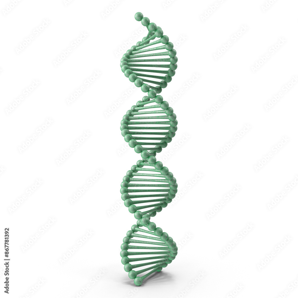 Realistic 3D DNA Model PNG Images | High-Quality DNA Modeling ...