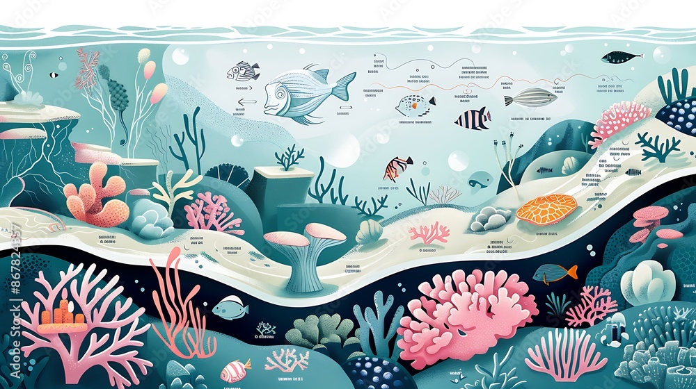 Infographic on Coral Reefs detailing biodiversity coral anatomy and ...