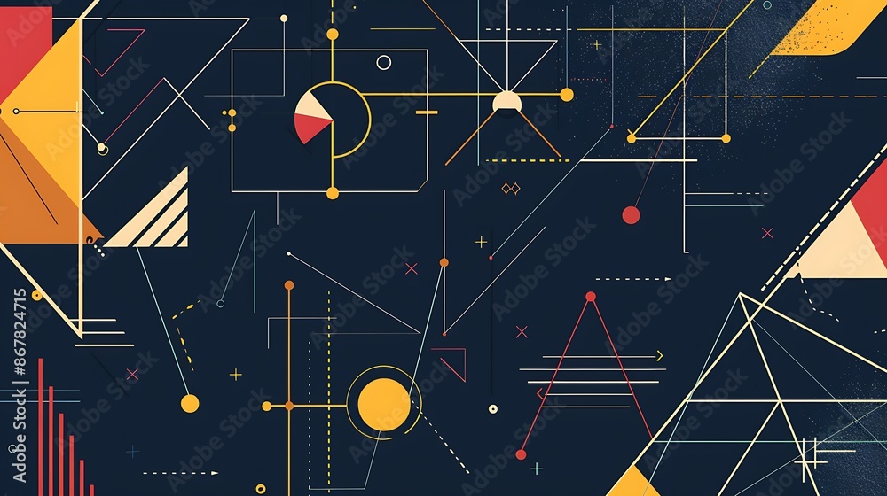 Infographic on Euclidean Geometry illustrating basic principles such as ...