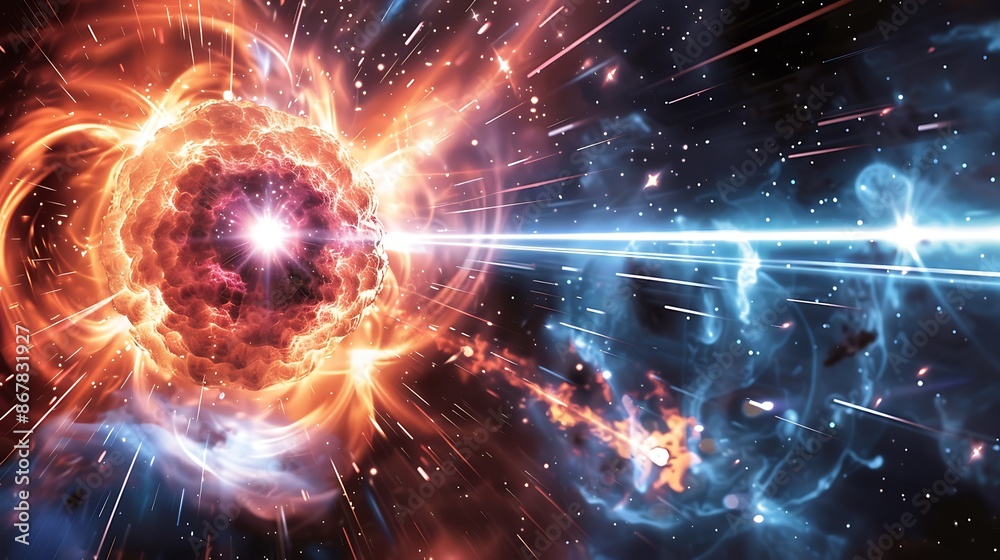 Visual aid on Gamma Rays illustrating their properties sources and ...