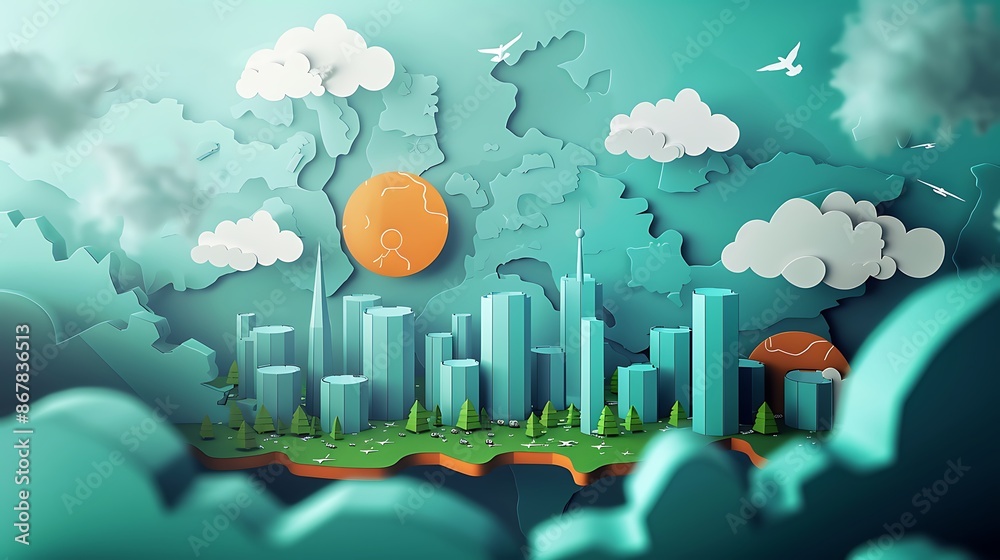 Infographic explaining the greenhouse effect and global warming showing ...