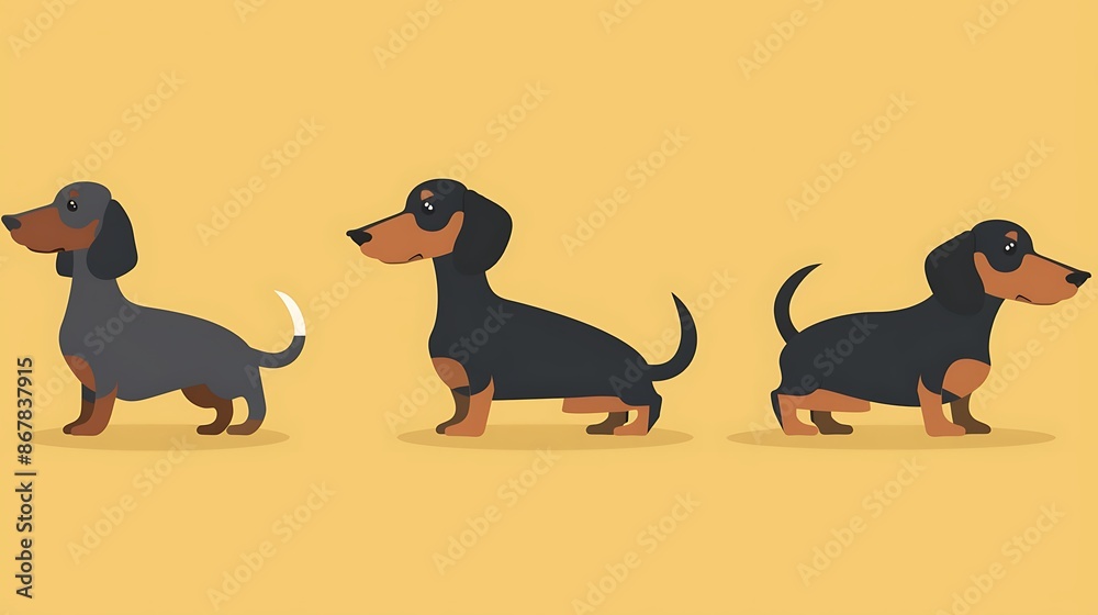 Infographic Dachshund Canis lupus familiaris highlighting origins ...