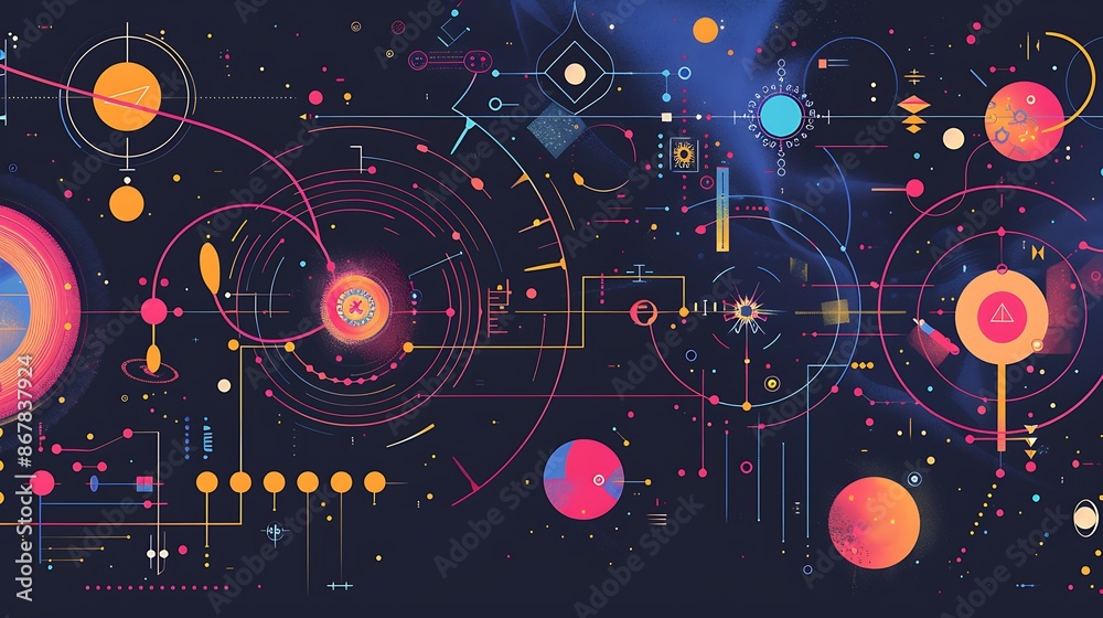 Infographic Quantum Mechanics highlighting key principles such ...