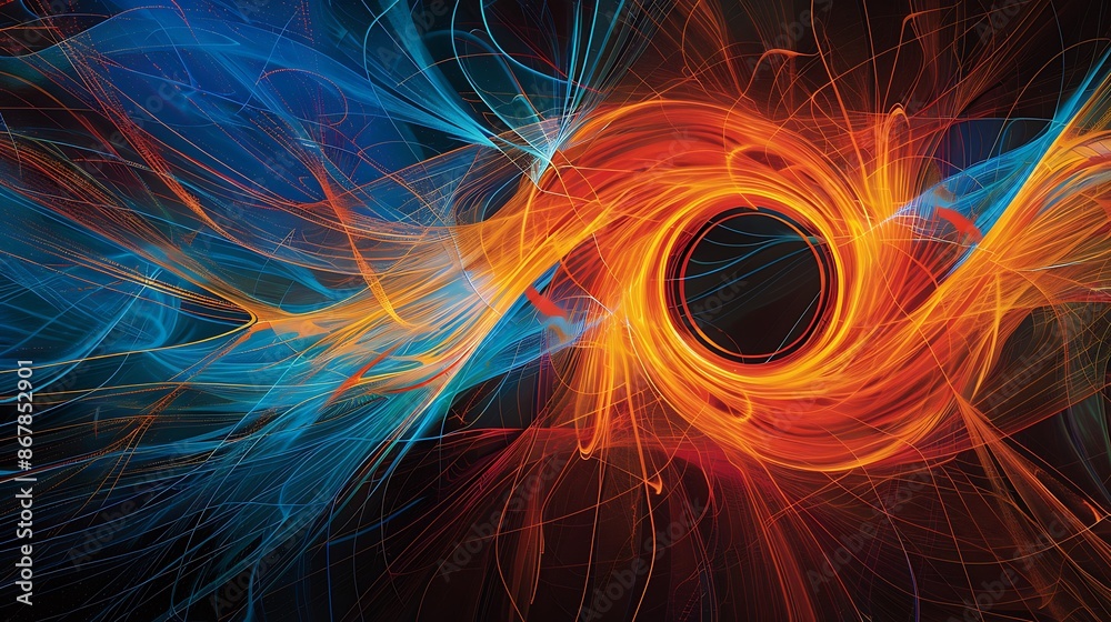 Educational chart Magnetic Fields illustrating field lines the behavior ...